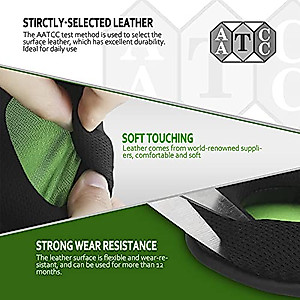 Krone Kalpasmos Upgraded Replacement Earpads for ATH M50X / M40X / M30X / MSR7 - Fits Audio Technica M Series, SteelSeries Arctis 3/5 / 7 / 9X & Pro, Breathable Fabric & Memory Foam, Green