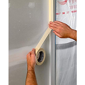 Scotch Painter's Tape 3436-3 Scotch Brand Home and Office, 70 in x 54.6 yd, 3-Pack Masking Tape, 0.75" Width, Tan, 3 Count