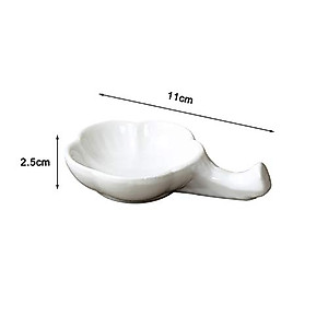 MULHUE 6 PCS Porcelain Plum Blossom Dipping Bowls Sauce Dishes,Round Soy Sauce Dipping Bowls, Dipping Bowls, Porcelain Watercolor Palette