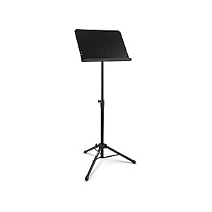 On-Stage SM7211B Professional Grade Folding Orchestral Sheet Music Stand, Black