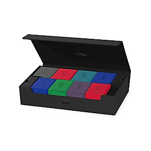 Ultimate Guard Omnihive 1000+, Deck Case for 1000 Double-Sleeved TCG Cards + 2 Removable Trays, Black, Magnetic Closure & Microfiber Inner Lining