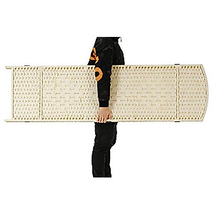 Corelax Room dividers 6 ft. Tall, Extra Wide Freestanding Privacy Screen with Diamond Woven Fiber, Foldable Panel Partition Wall Divider, Double-Hinged Room Dividers(Ivory, 6 Panel)
