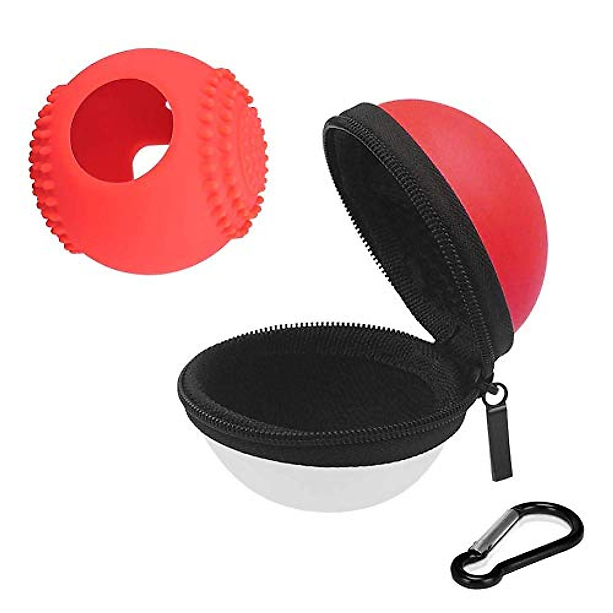 Kourpar Carry Case Cabin for Switch Pokeball Plus Controller Portable Bag Pocket Box Compatible with Nintendo Poke Ball Protecting Holder Grip Sleeve Enhancing Pokémon Lets Go Pikachu Eevee Gamer