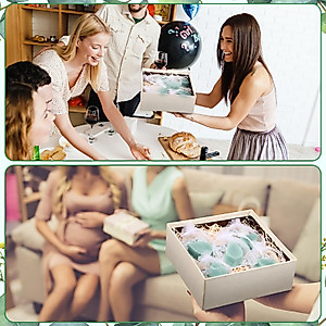 Siifert 50 Sets Wedding Mini Soap Favors Eucalyptus Scented Soap Greenery Bridal Shower Gifts Baby Shower Favors for Guests with Thank You Gift Cards Organza Bags for Christmas Party Supplies Boy Girl