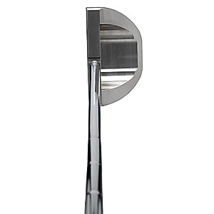 Bell IV Upright Lie Full Mallet 390 Golf Putter (79 Degree Lie) + Winn Dri-Tac Dark Gray Midsize Grip (Right, 39)