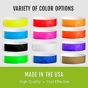 WristCo Neon Green Tyvek Wristbands for Events – 1,000 Count – Tamper-Proof Design & Fluorescent Color Prevent Reuse – Premium-Grade Bracelets for Hospital & Medical ID, Party & VIP Identification
