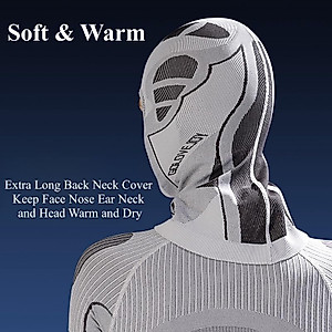 Balaclava Face Mask for Men Women Black Full Head Cover Mask Under Helmet for Motorcycle Riding Skiing Balaclava Masks for Cold Weather Skiing Winter Ski Mask