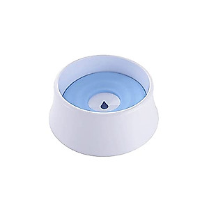 FUUIE Bowls for Food and Water Pet SuppliesDog BowlsPet Buoyancy Feeding BowlSplash-Proof Cat Bowl SuppliesAutomatic Drinking FountainsDog Kettles (Color : Blue)