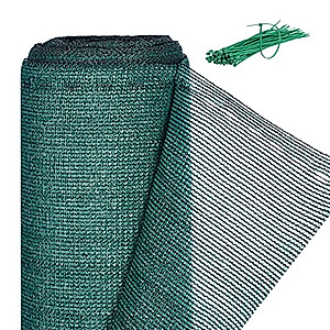 Relaxdays 10028083_1136, Green Fence, Privacy Shield for Fences & Railing, HDPE Net, UV-Resistant, Weatherproof, 1x20m, 1 x 20 Meter