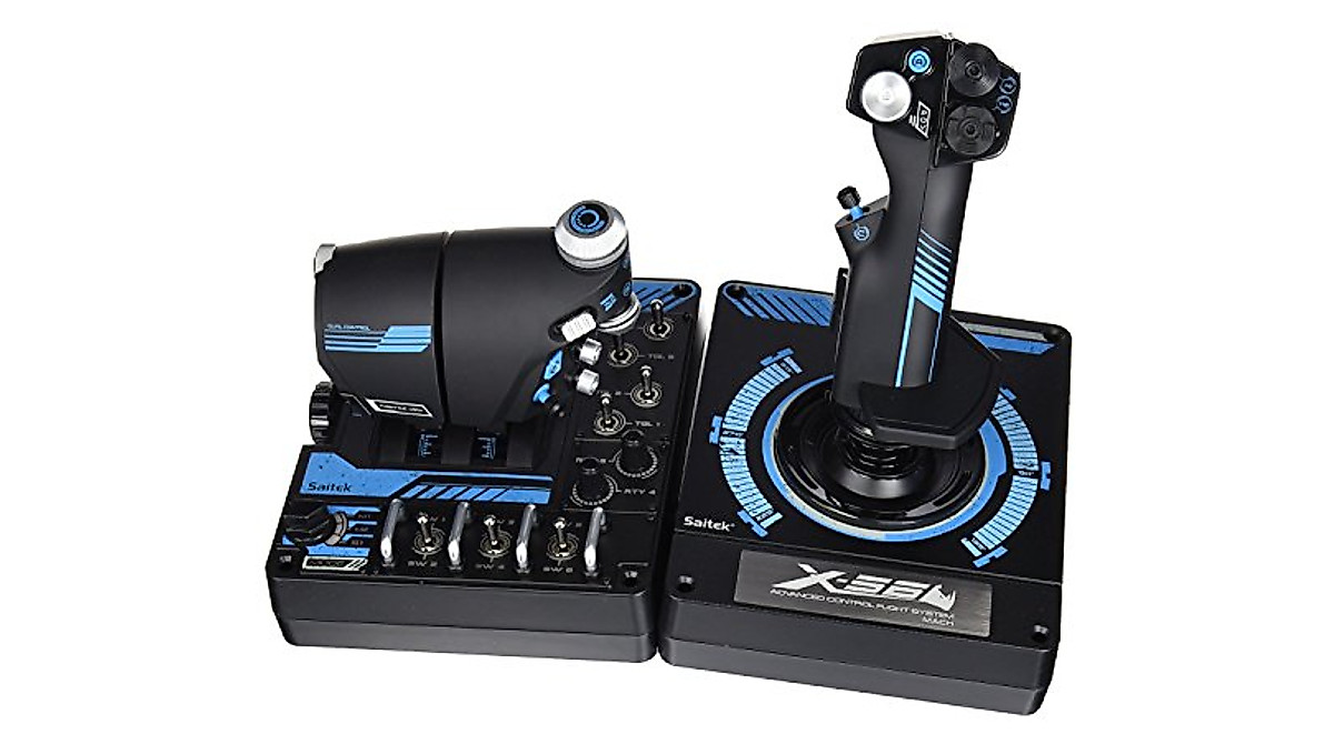 Logitech Pro Flight X56 Rhino HOTAS - Precision Space & Flight Sim ...