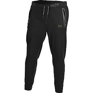 Rawlings Mens 2021 Gold Collection Series Warm-up Joggers Sweatpants, Black, XX-Large-3X-Large US