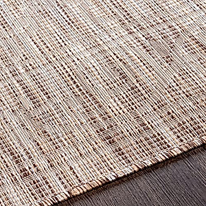 Mark&Day Outdoor Rugs, 5x7 Castricum Traditional Indoor/Outdoor Taupe Area Rug, Non Shedding Brown Cream Carpet for Patio, Porch, Deck, Bedroom, Living Room or Kitchen (5'1" x 7')