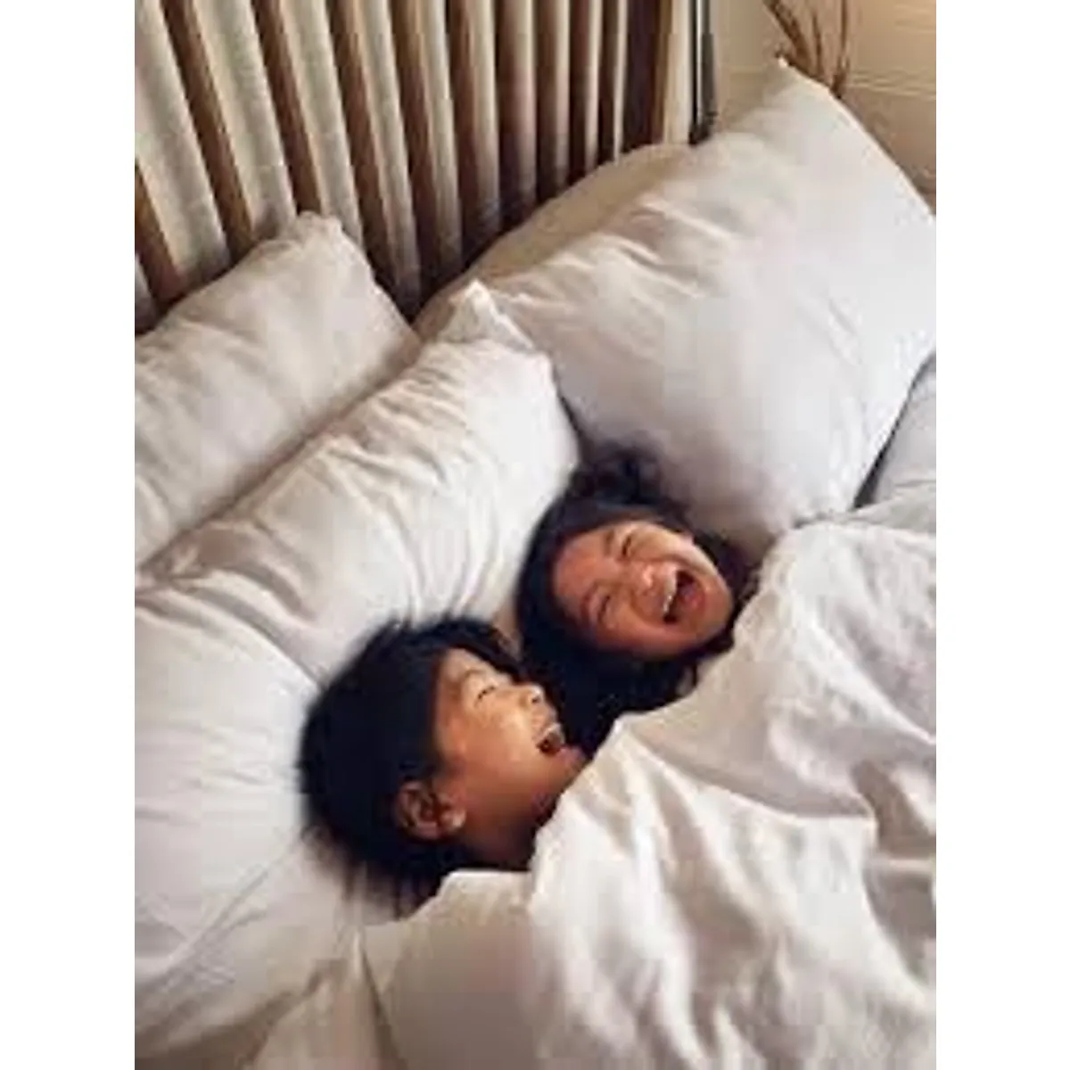 RUMICAFeb 400TC Queen Size Sheet Set - 100% Egyptian Cotton Cooling - Hotel Luxury Bed Sheets - Extra Soft - Upto 10"-12" Deep Pockets - Easy Fit - 4PC White Stripe Bed Sheets - Queen Sheets