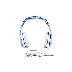eKids Frozen 2 Kids Headphones, Adjustable Headband, Stereo Sound, 3.5Mm Jack, Wired Headphones for Kids, Tangle-Free, Volume Control Childrens Headphones Over Ear School Home