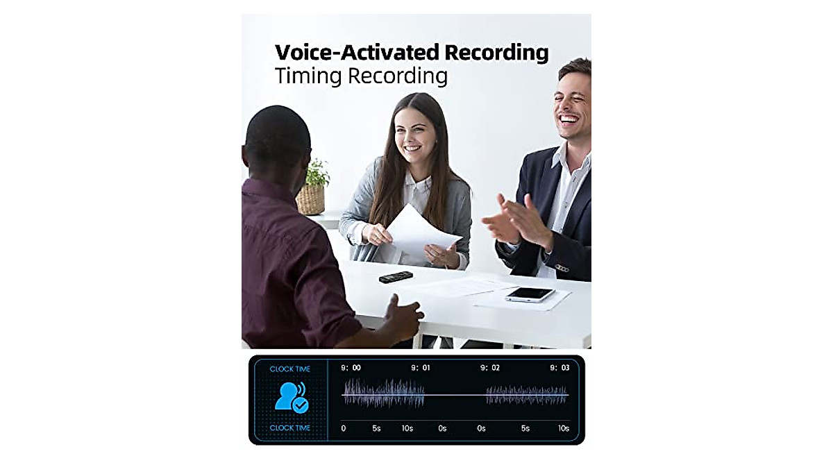 ZOOAOXO 64GB Digital Voice Recorder - High-Quality Audio & Bluetooth