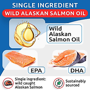 Salmon Oil + Allergy Relief Bundle - Skin & Coat Support + Anti-Itch Skin - Omega 3 Fish Oil + EPA & DHA Fatty Acids - Immune & Heart Health + Itching & Paw Licking - 32 oz + 180 Chews - Made in USA