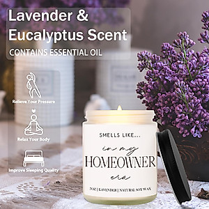 Housewarming Gifts New Home, House Warming Gifts, New Apartment Home Gifts, New House Gifts for Home, Funny Gifts for Housewarming Candle,7oz Soy Wax Lavender Scented Candle