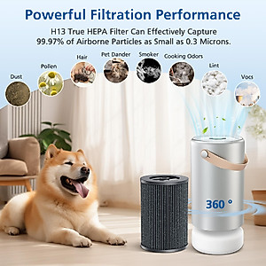 Air Pro PECO-HEPA Tri-Power Filter Compatible with Molekule Air Pro | Air Puri-fier, Multi-Stage Filtration System with Activated Carbon Air Pro Filter, 1 Pack