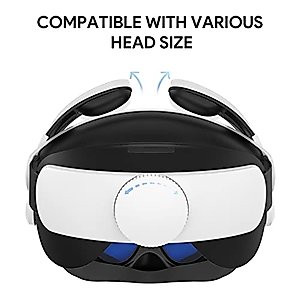 Diydeg Head Strap Compatible with Oculus Quest 2, Adjustable M2 VR Headband Elite Strap Replacement Reduce Head Pressure, Advanced Support Comfortable Head Strap Replacement Accessories for VR