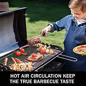 BBQ Grill Mesh Mat Barbecue Cooking Mat Non-Stick Set(2) for Outdoor Grilling Teflon Grill Mesh Sheet Liner Heavy Duty Easy to Clean for Smoker,Gas,Charcoal,Electric Grill,Oven by SUNRICH