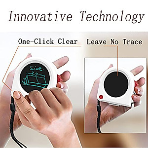 KIVNIEHI Smart Tape Measure 16ft/5m with LCD Writing Tablet 2 in 1 Retractable Measuring Tape Fashion Tape Measure for Construction Carpenter DIY, Units inches & cm