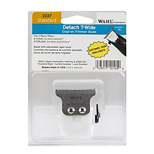Wahl Professional - Detach T-Wide Snap on Trimmer Blade #2227 for the 5-Star Series Cordless Detailer for Professional Barbers and Stylist