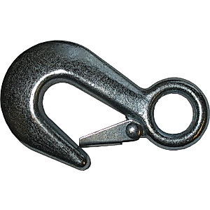 CustomTieDowns 1.5 Inch x 16 Foot Replacement Boat Winch Strap, Boat Hook On One End, 1 Inch Loop Opening On The Opposite End for Attachment to Winch. (Black)