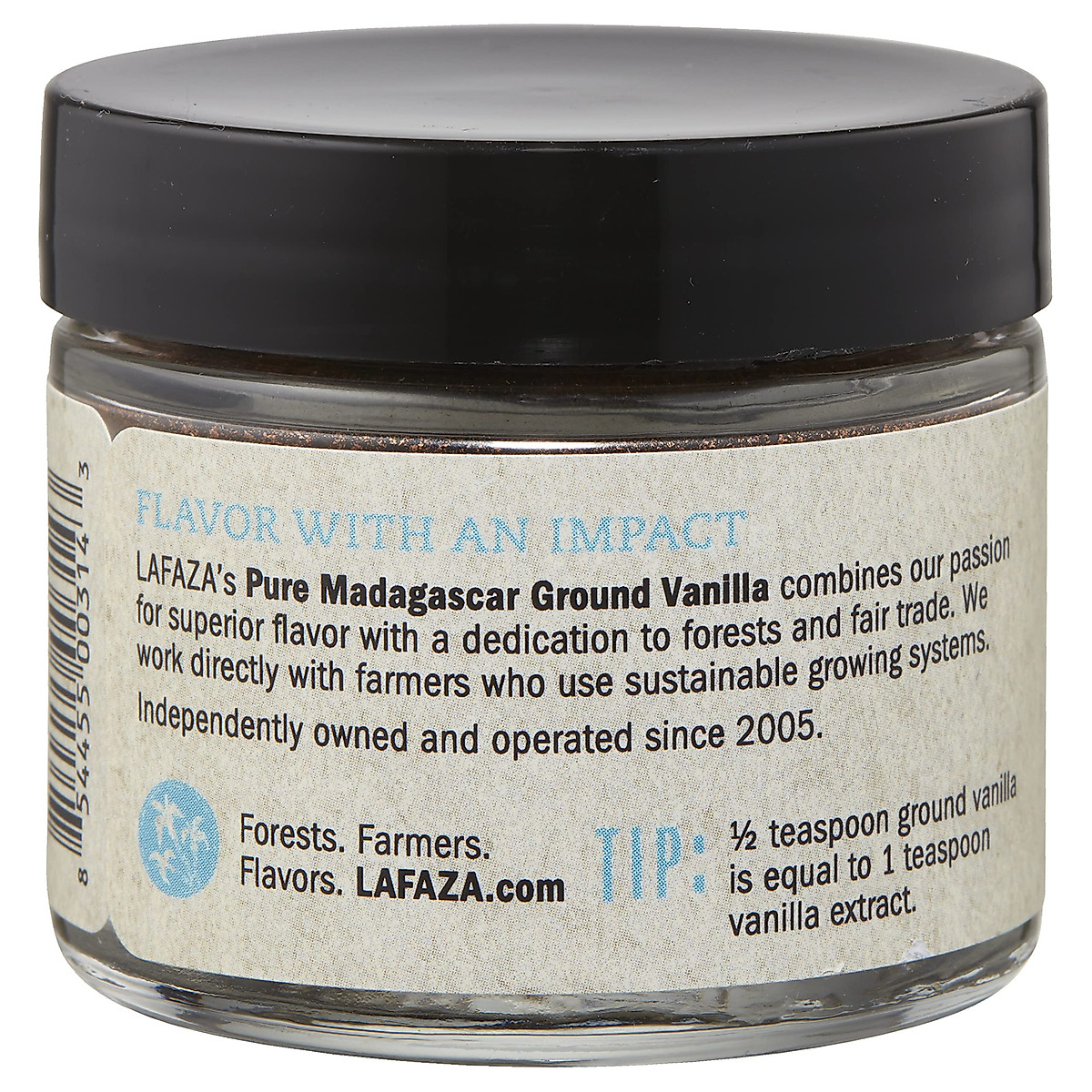 Lafaza All Natural Madagascar Bourbon Pure Ground Vanilla Bean Powder, 1oz