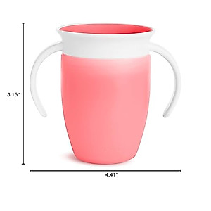 Munchkin Miracle 360 Trainer Cup, 7 Ounce 1-Pack - Pink by Munchkin