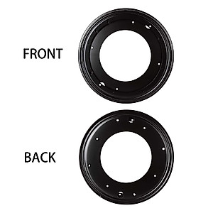 2Pack 9" Lazy Susan Hardware 5/16 Thick Turntable Bearing Swivel Plate 750lbs Load Capacity Round Lazy Susan Turntable Base for Rotating Table, Serving Tray, Corner Shelves, Book Rack, Black