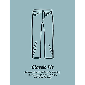 Amazon Essentials Men's Classic-Fit Wrinkle-Resistant Flat-Front Chino Pant (Available in Big & Tall), Black, 36W x 28L