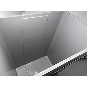 Kitchen Inventions Hailo 42 liters Large Replacement Waste Bin Euro Cargo Trash for Commercial and Residential use 44.38 Quart Capacity - Gray