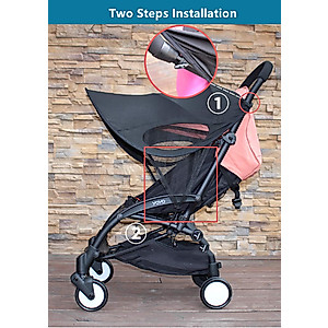 ROMIRUS Stroller Cover Sunshade Canopy Summer Rayshade Compatible for Babyzen YOYO/YOYO+/ YOYO2 Stroller