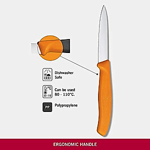 Victorinox Paring Knife, 3.25 in, Orange