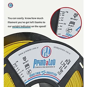 PRINTALOT PLA 3D Printer Filament, Dimensional Accuracy +/- 0.03 mm, 1 kg Spool, 1.75 mm Grape