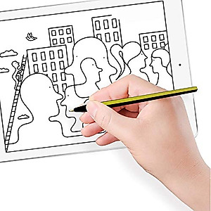 CactusAngui Touch Screens Stylus Pens, Soft Nib Capacitive Touch Screen Stylus Pencil Mobile Phone Tablet Accessory Compatible with Laptop Kindle ipad iPhone Samsung - Red