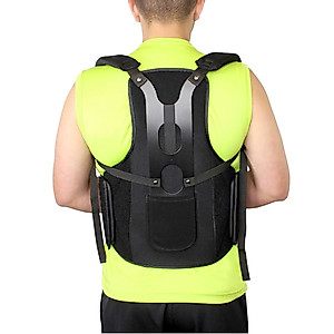 Postural Extension Back Straightener Brace - Rigid Posture Corrector Vest for Kyphosis Hunch Relief, Mild Scoliosis Support, and Hunchback or Lordosis Spine Treatment