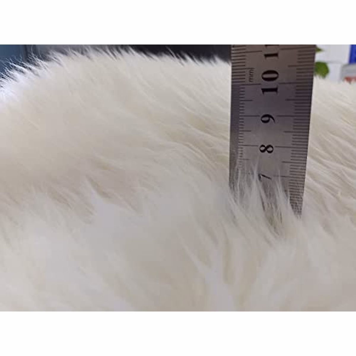 Woolous Sheepskin Rug, New Zealand Large Genuine Natural Lamb Skins Fur Real Sheep Skin Throw Rug for Bedroom and Living Room, (Single Pelt 2x3ft,Ivory)