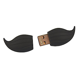 Emtec® Mustache USB Flash Drive, 4GB, Black