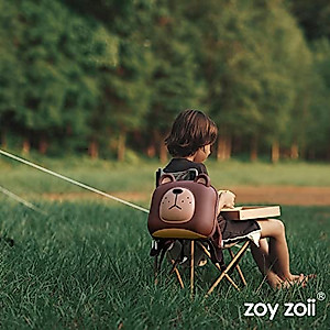Zoy zoii Bear Backpack for Boys Girls, Cute Backpack for Kids, Mini Preschool Travel Bag for Toddler, Ages 3-6