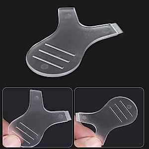 Yaomiao 30 Pieces Y Lash Lift Tool Y Shape Eyelash Brush Comb Lash Perm Lift Brush Silicone Grafting Eyelash Lift Brush for Eyelash Extension Makeup Tool (Clear Color)