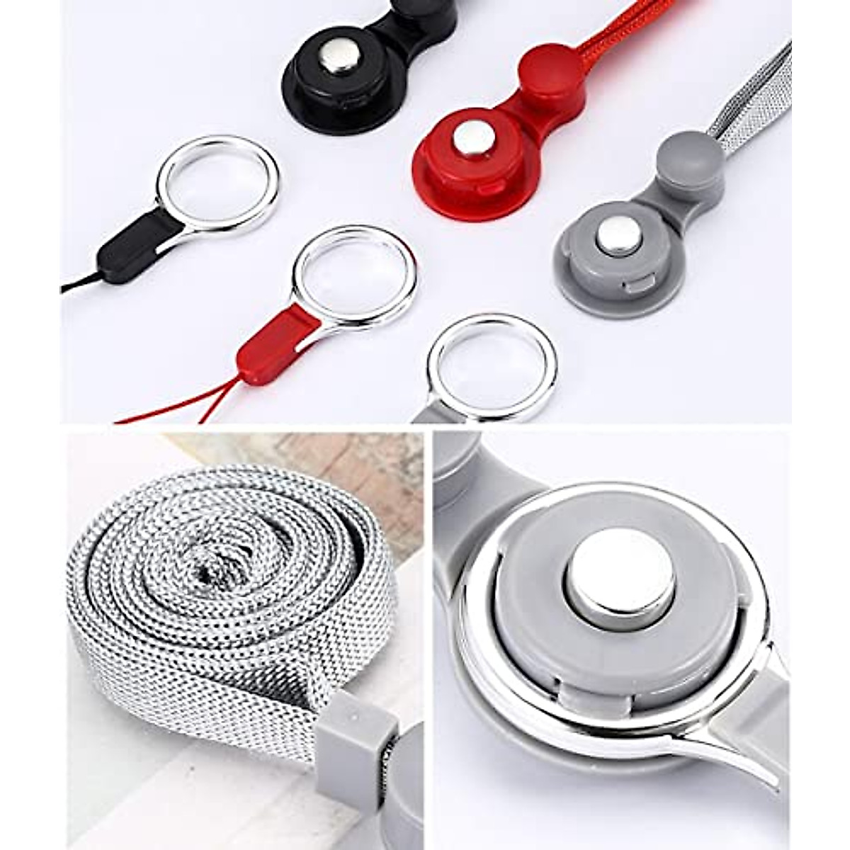 STENES Bling Wallet Phone Case Compatible with Samsung Galaxy Z Fold 2 5G - Stylish - 3D Handmade S-Link Flowers Butterfly Design Leather Girls Women Cover with Neck Strap Lanyard [3 Pack] - Blue