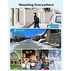 [2K,Auto-Track Camera] Tonton 3MP Wireless Pan and Tilt Outdoor WiFi Security Camera,2 Way Audio,Floodlight,Color Night Vision,Standalone Working,Also Works with All of Tonton Wireless NVRs