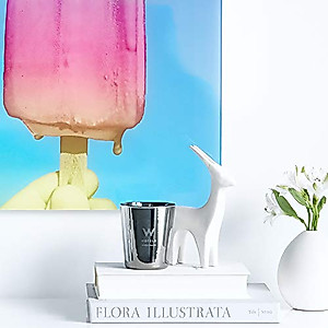 W Hotels Candle - Mirror Glass Candle with Signature Fig, Jasmine, and Sandalwood Scent - 13 oz.