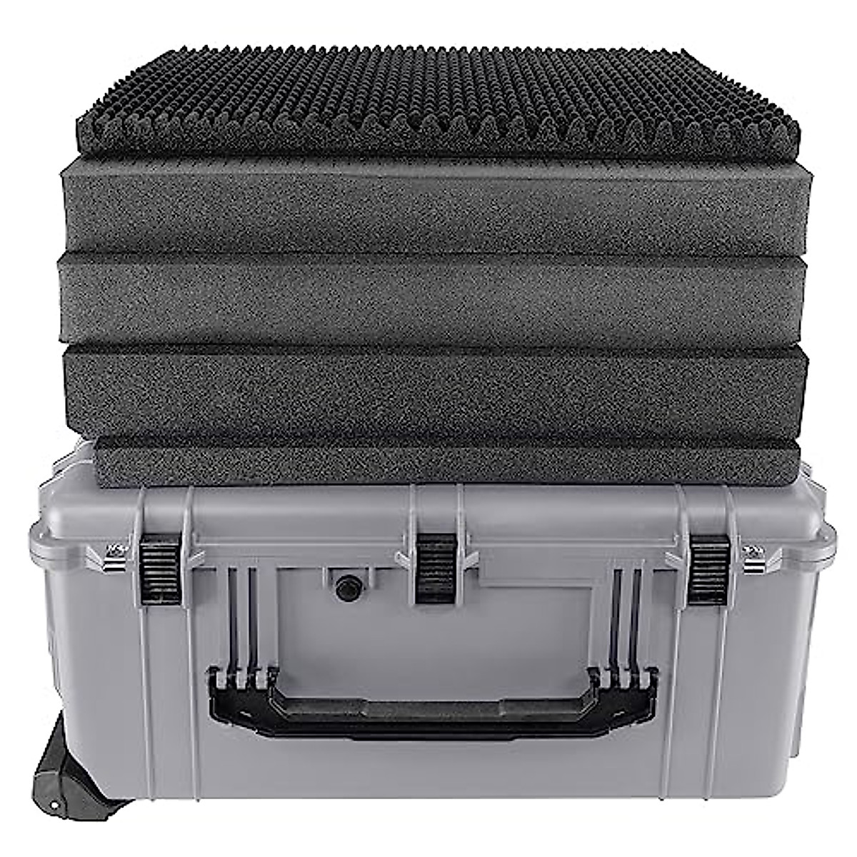 Eylar XXL 31.5" Protective Gear Roller Case Water and Shock Resistant w/Foam (Gray)