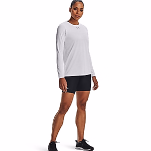 Under Armour Men's Team Tech Loose White Long Sleeve T-Shirt (L)