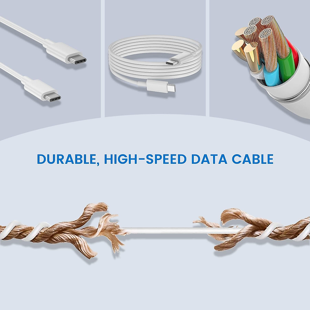 30W USB C Charger Block Fast Charging For Google Pixel 8 7 6 5 8 7a 6a 5a Pro Iphone 15/15 Pro/15 Pro Max,Samsung Galaxy S23/S22/S21 Note 20 30W PD Power Adapter Wall Charger Box+6ft Type C to C Cable
