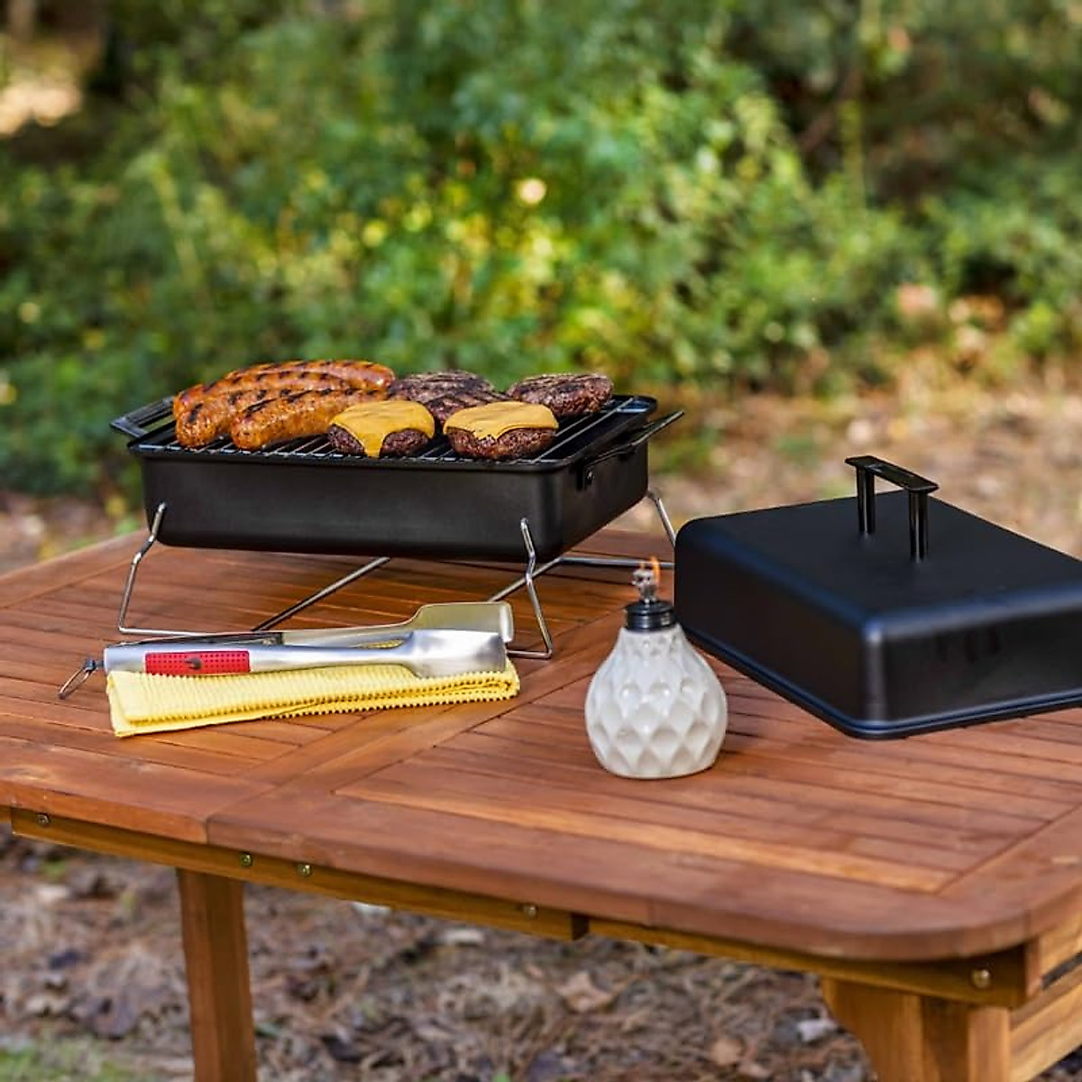 DSFEOIGY Family Outdoor Grill Portable Tabletop Charcoal Grill Charcoal Stove Barbeque Grill Bbq Grill