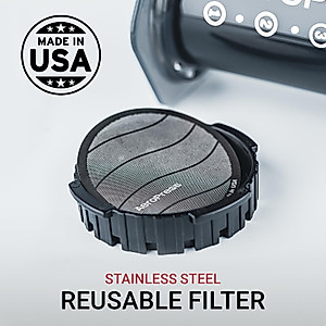 AeroPress Stainless Steel Reusable Filter - Metal Coffee Filter for AeroPress Original & AeroPress Go Coffee Makers, 1 Pack, 1 Filter
