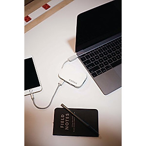 Kanex USB-C to 3 Port USB Hub with Gigabit Ethernet access-White